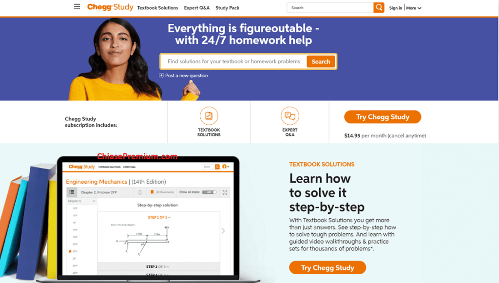 Tài khoản chegg study - Getnhanh.net